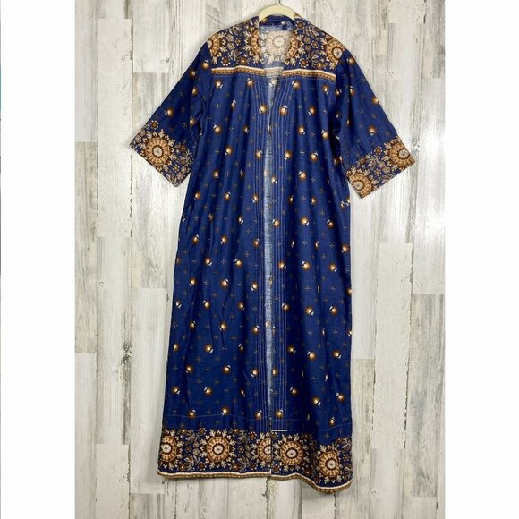 Vintage | Kaftans | Unique Vintage 7s Handmade Boho Chambray Denim ...